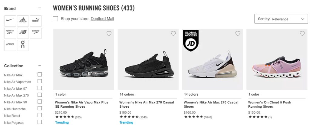 Faceted Search: Best Practices For Better SEO Filters + Examples | Rush ...